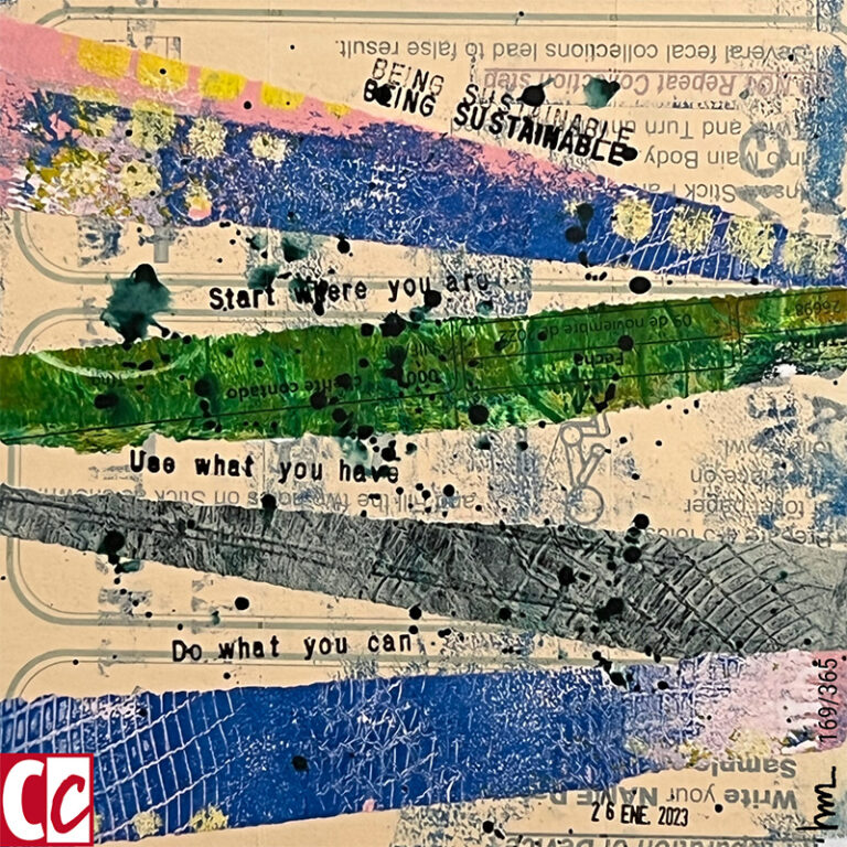 Creating Unique Text in an Art Journal and my Pages of January 2023